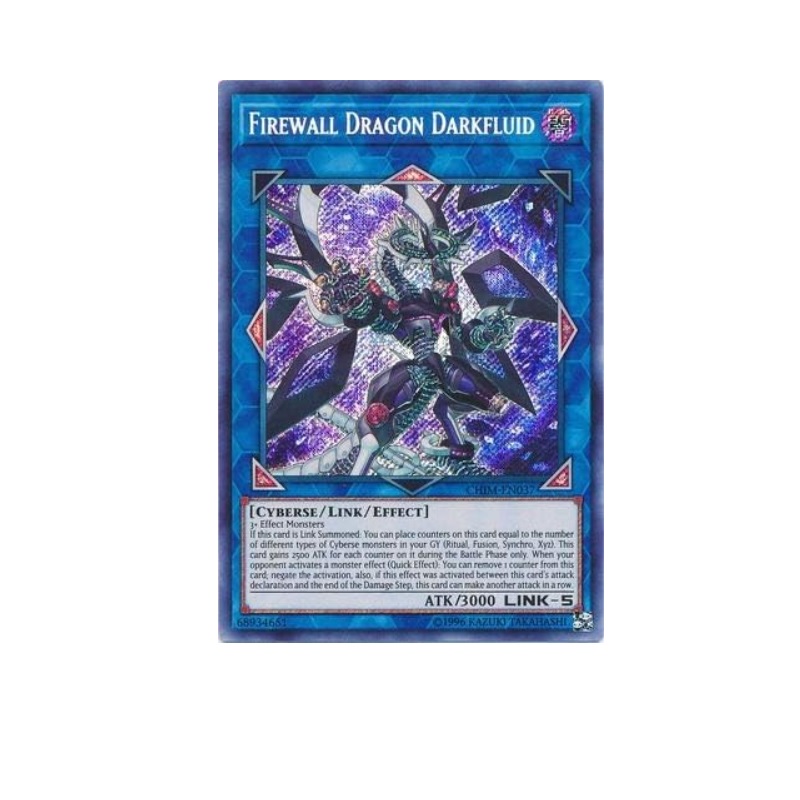 Yugioh Firewall Dragon Darkfluid Secret Rare - Konami