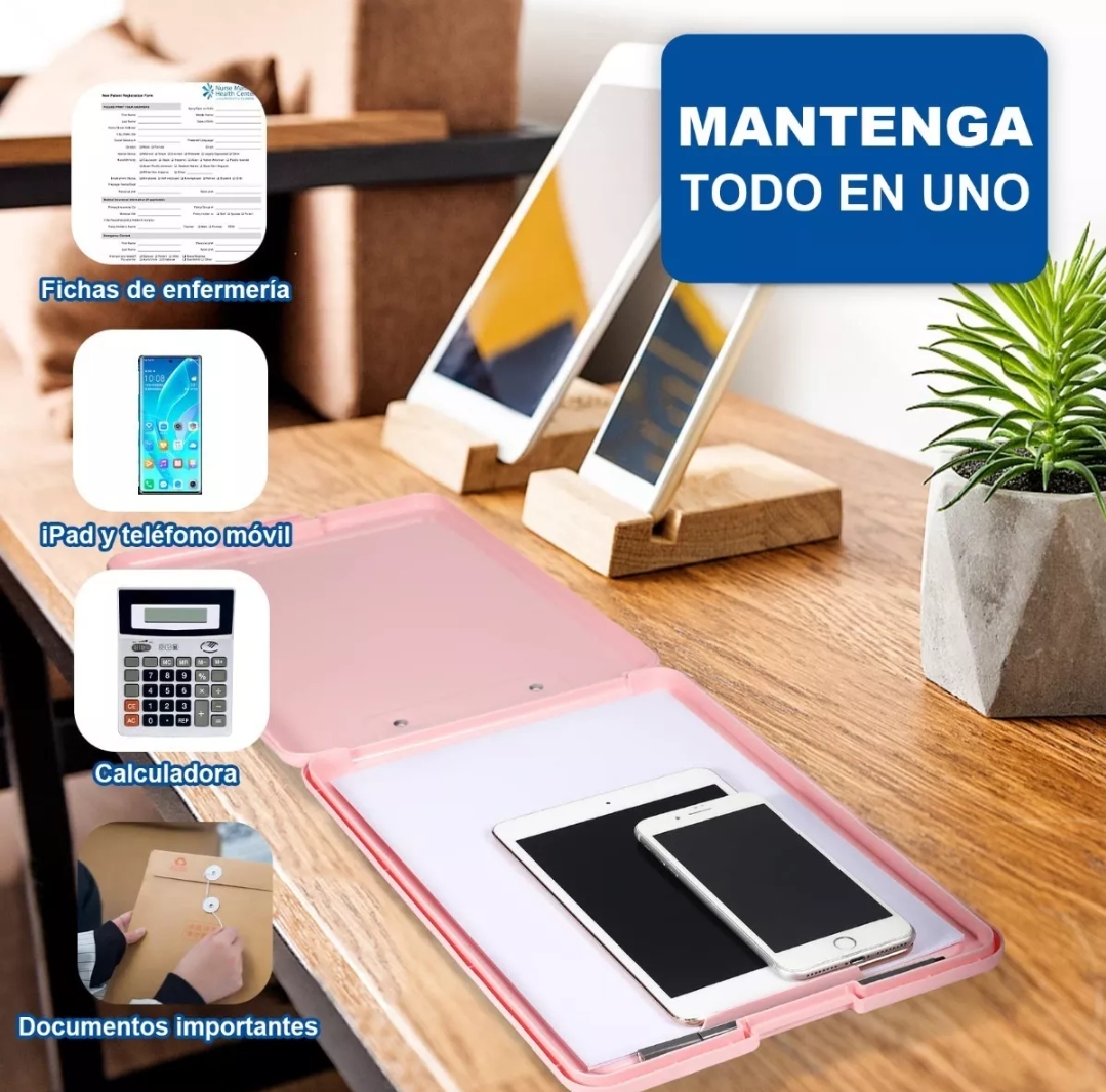 Portapapeles Papeleta Almacena Papele Tabla Clip Carta