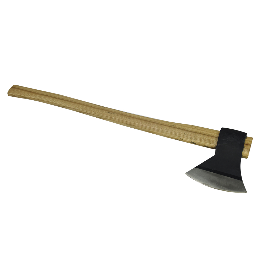 Hacha de acero carbono dureza 55rc con filo debastado y ojo cónico ...