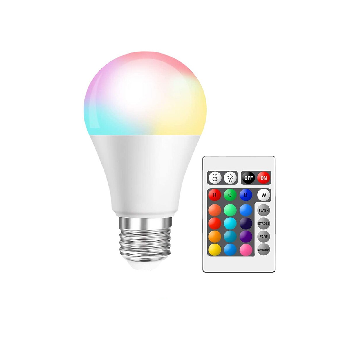 Foco Bombilla RGB 16 colores LED multicolor energía 220V iluminación ...