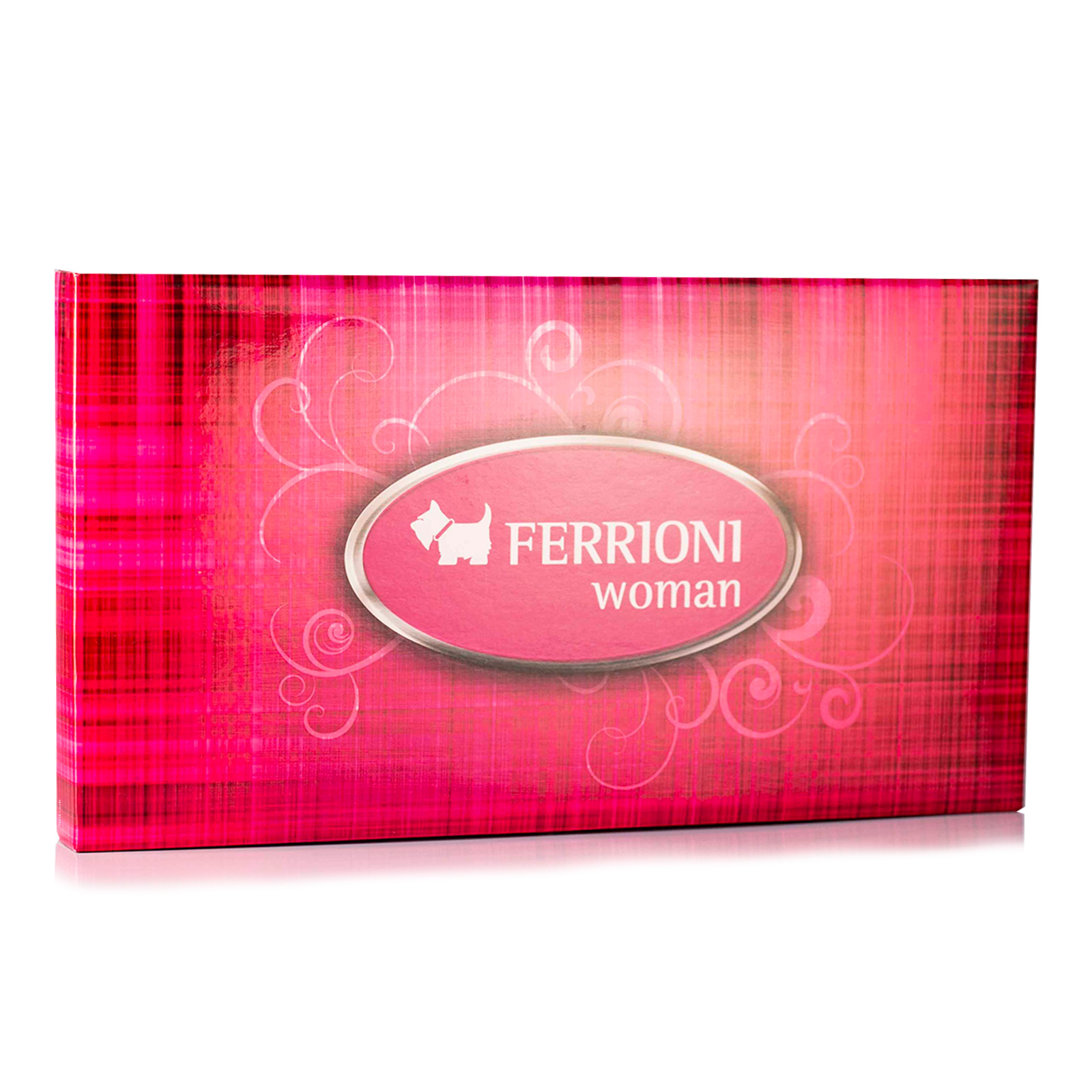 SET FERRIONI WOMAN EDP 100ML + SHAMPOO 100 ML + PERFUMERO 6 ML + JABÓN ...