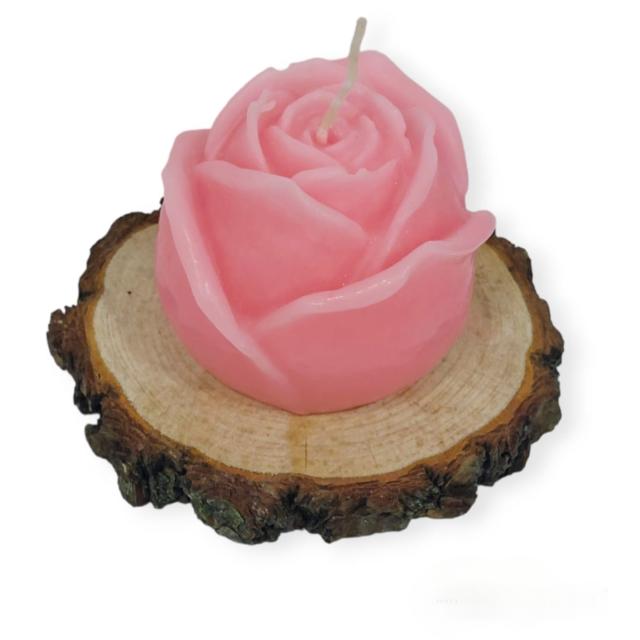 Vela en forma de Rosas con Aroma a Frambuesa