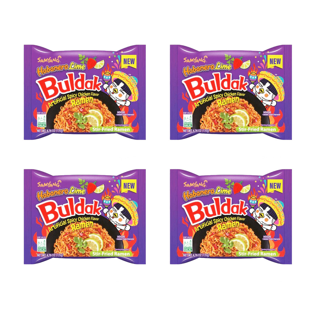 Ramen picante coreano samyang buldak Habanero limón 4 piezas