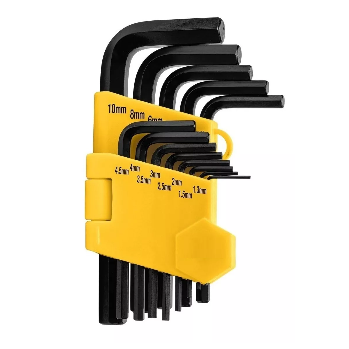 Juego De 13 Llaves Allen Milimétricas Negro