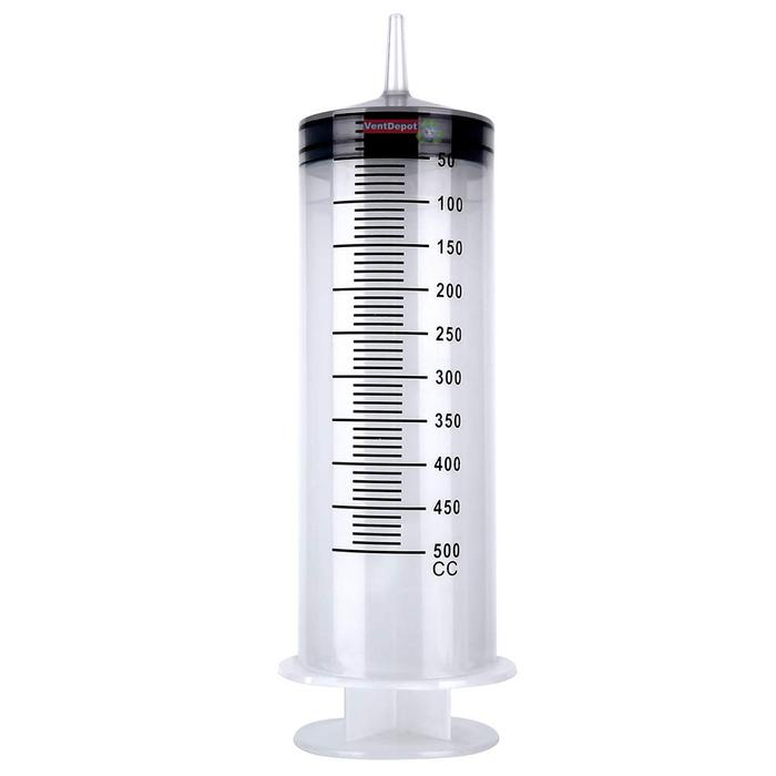 Jeringa de Plástico Hidropónico MXSPY-001-2 1 Pza 500 ml Plástico ...