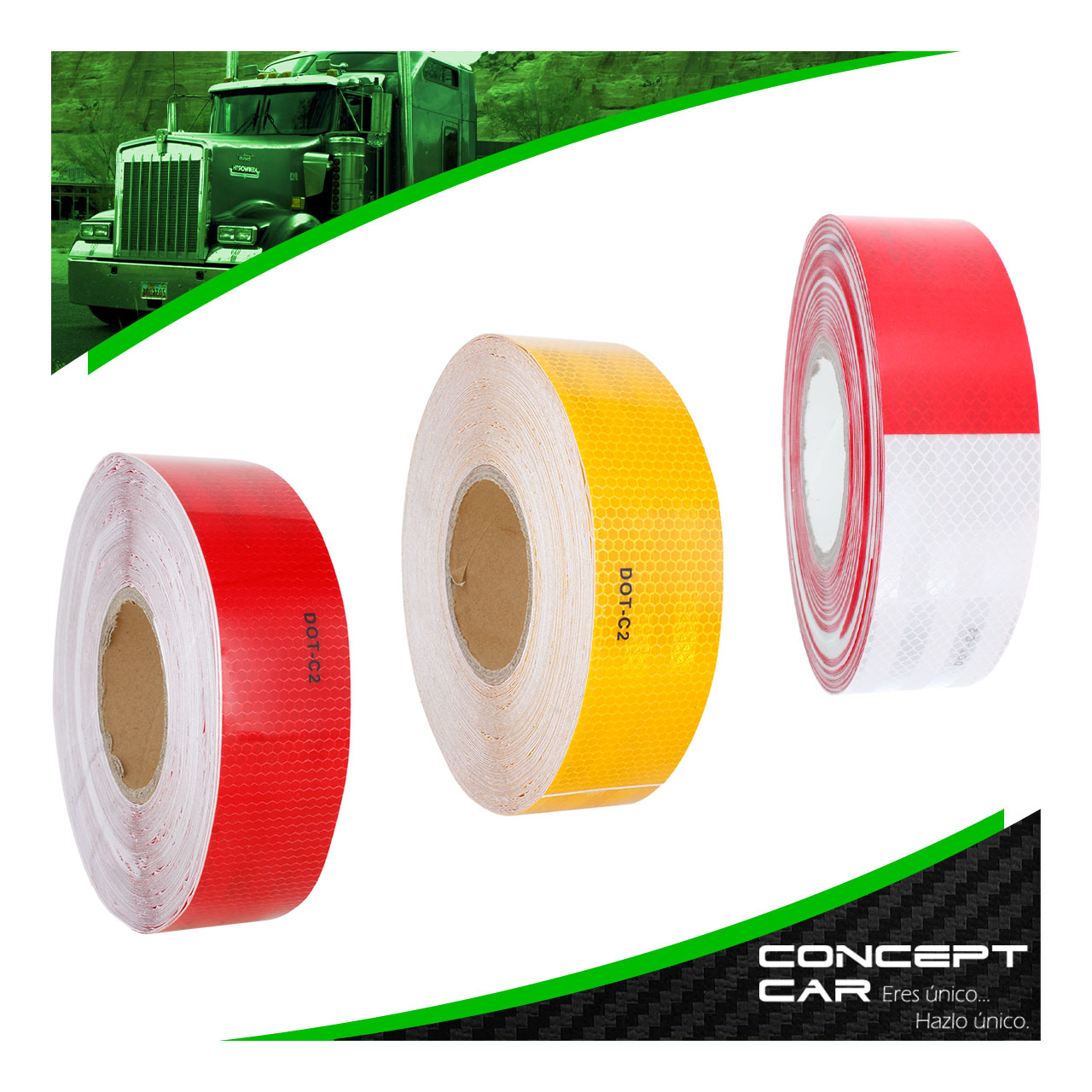 Amortiguador De Direccion Ktc Rollo Cinta Reflectiva Roja 51mm 45m Dot ...