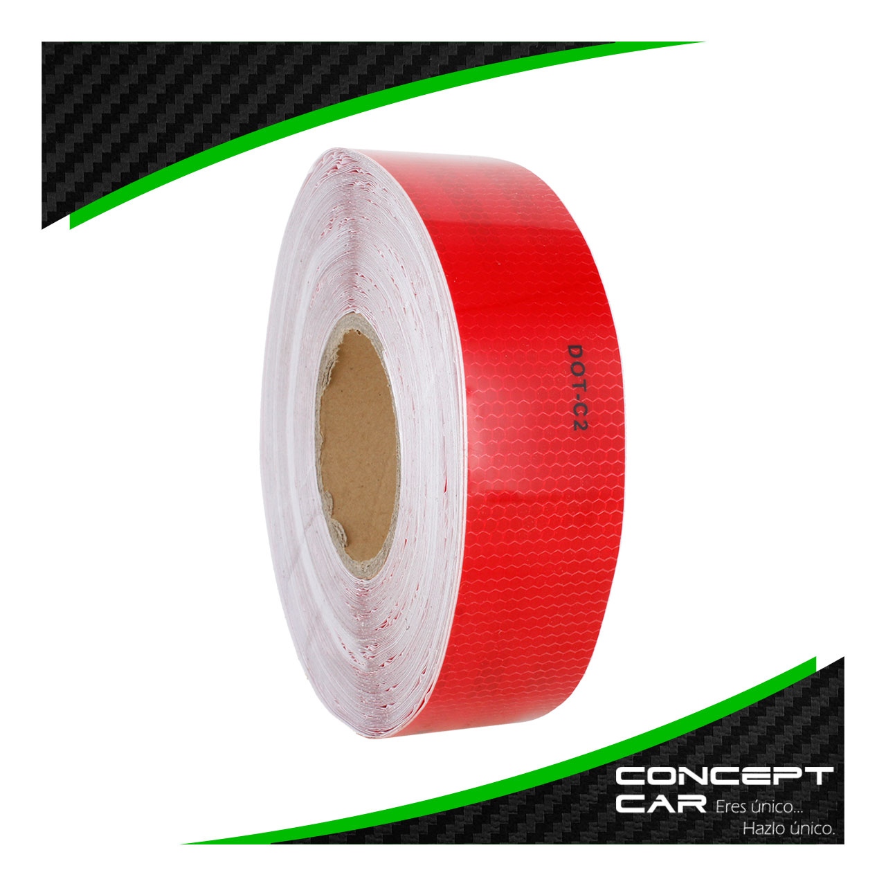 Rollo Cinta Barricada Reflejante Dot-C2 Tracto 5 Pulg 45m