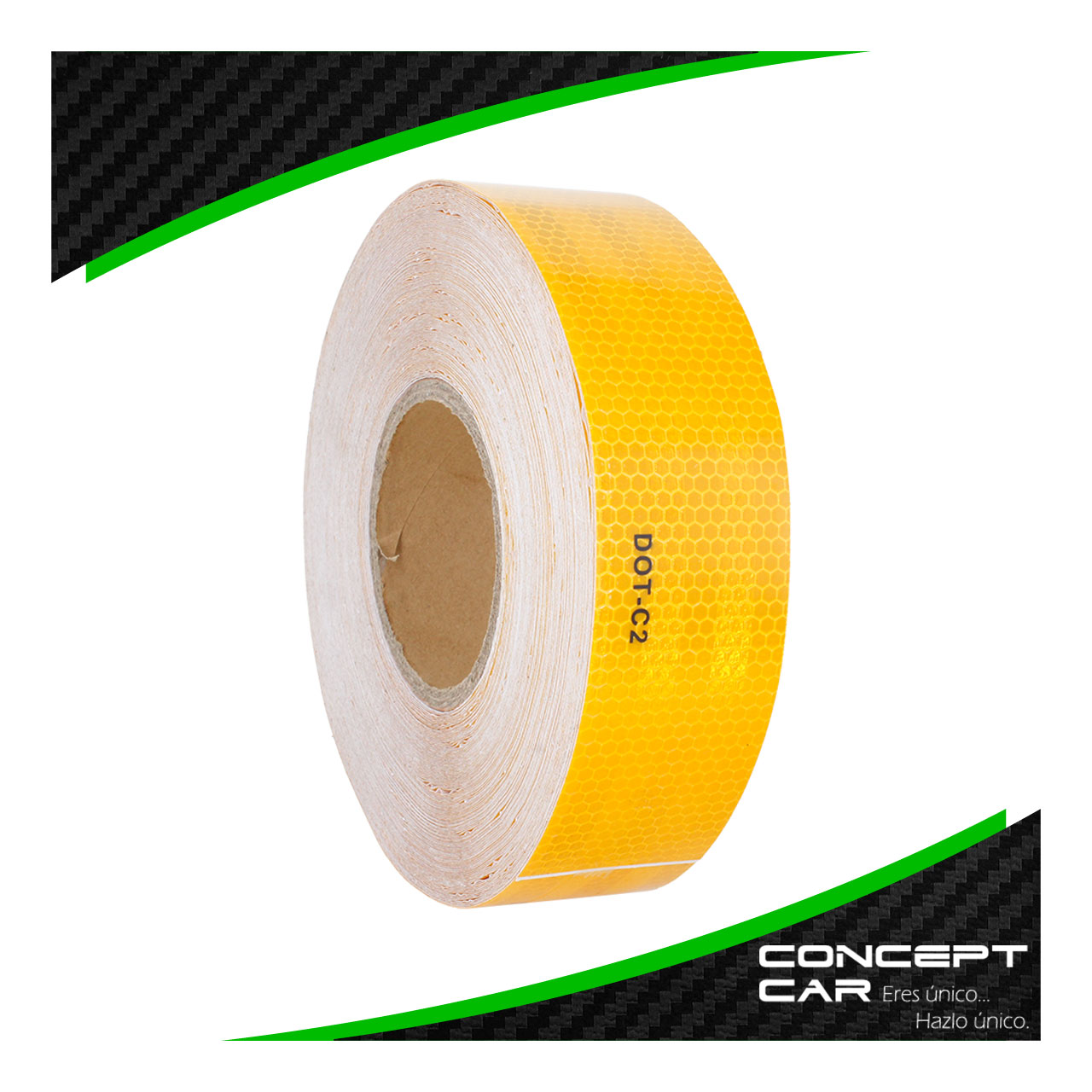 Rollo Cinta Barricada Reflejante Dot-C2 Tracto 5 Pulg 45m