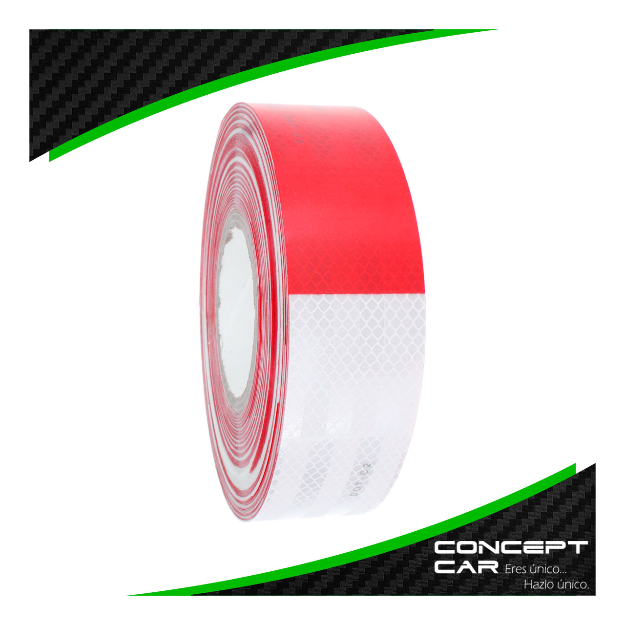 Rollo Cinta Barricada Reflejante Dot-C2 Tracto 5 Pulg 45m