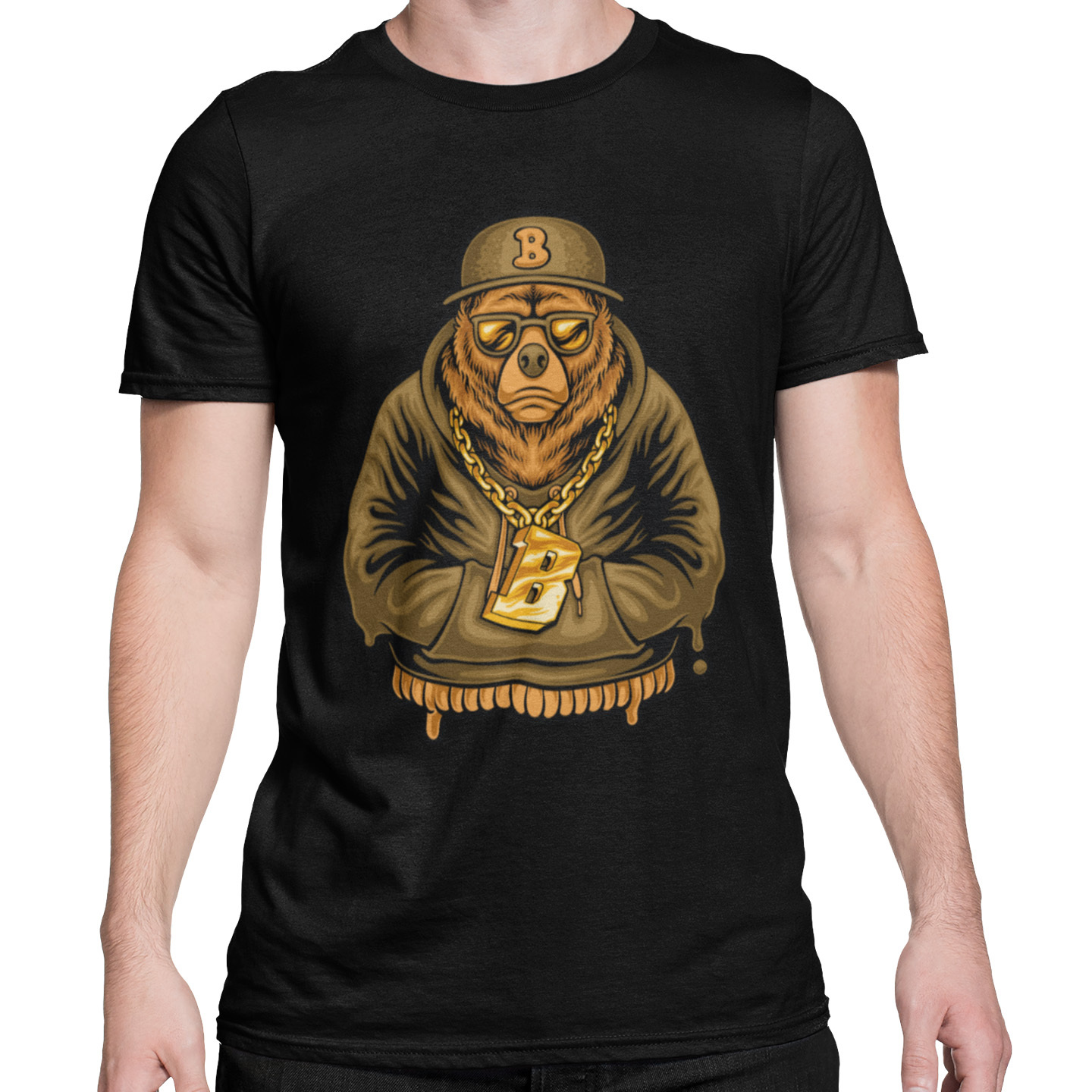 Playera Caballero, Dama Y Niño Oso Rapero Cultura Pop