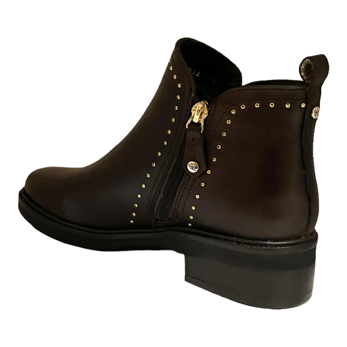Botines Carlo Rossetti Mujer Comodos Piel Café