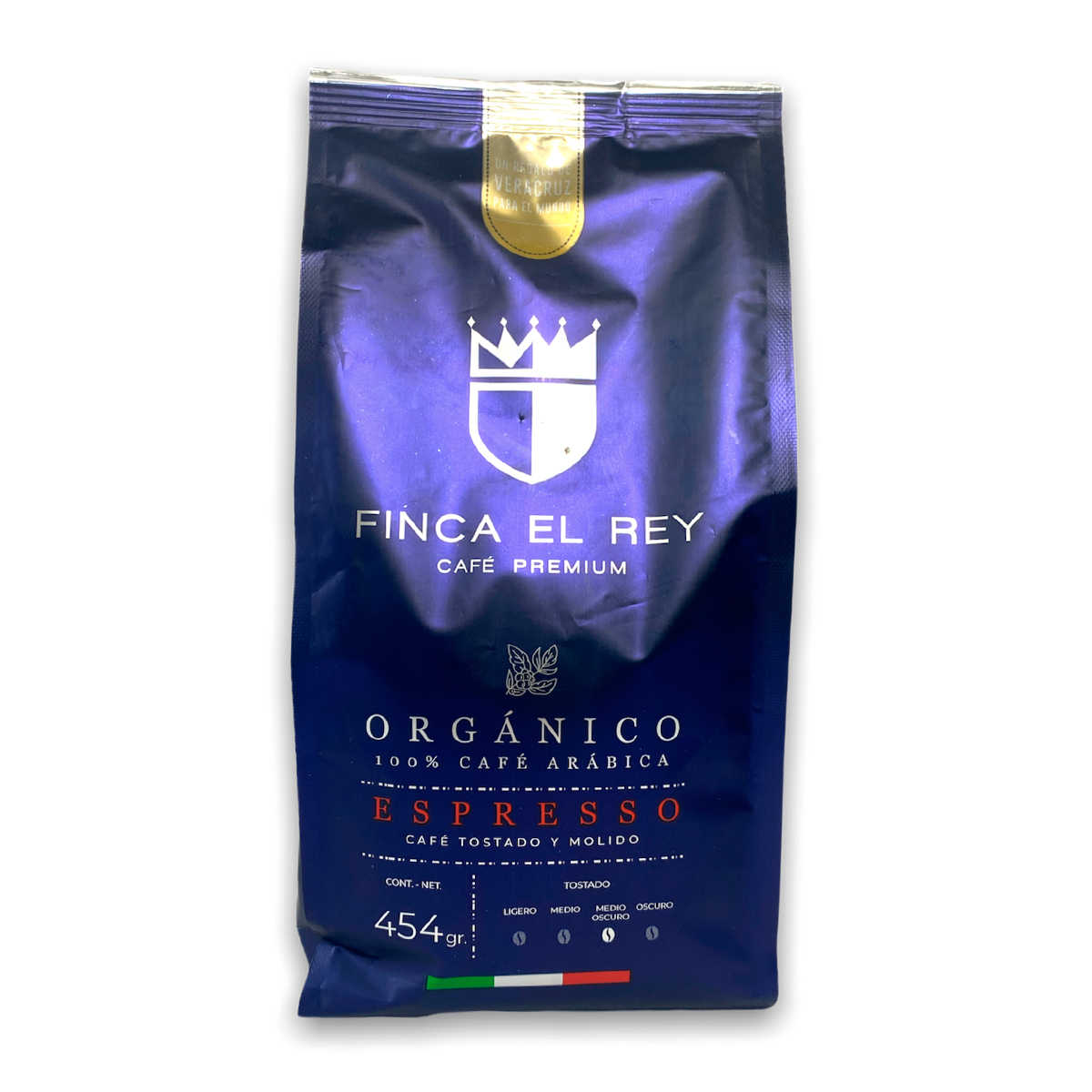 CAFÉ ORGANICO FINCA EL REY TOSTADO Y MOLIDO ESPRESSO