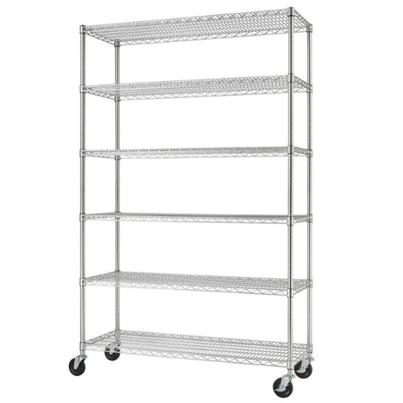 Estante De Alambre Trinity 1900509 6 Repisas Cromo