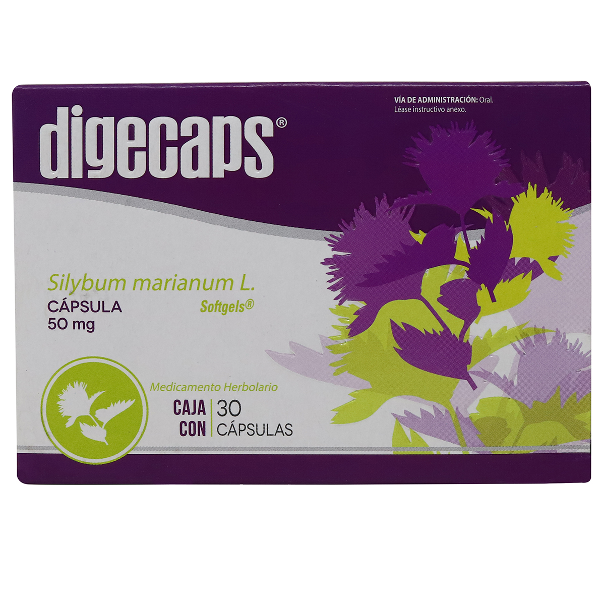 DIGECAPS, CAJA CON 30 CÁPSULAS, 50 MG