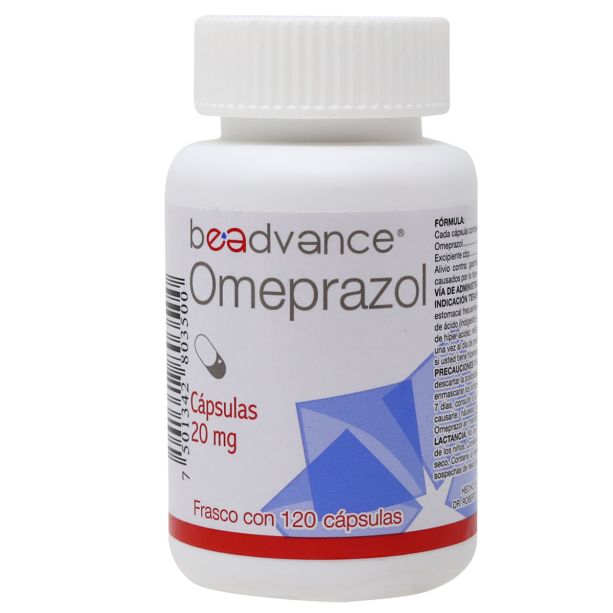 OMEPRAZOL 20 MG 120 CAPSULAS BEADVANCE