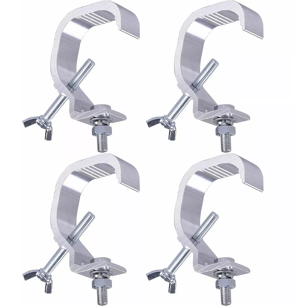 Set 4 Piezas Clamps Kit Gancho Para Luces Aluminio De Escenario