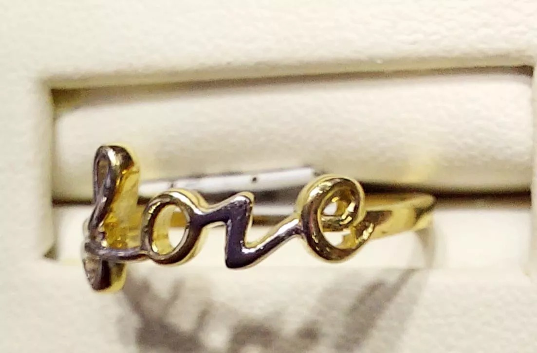 Anillo Love 14K. + Obsequio