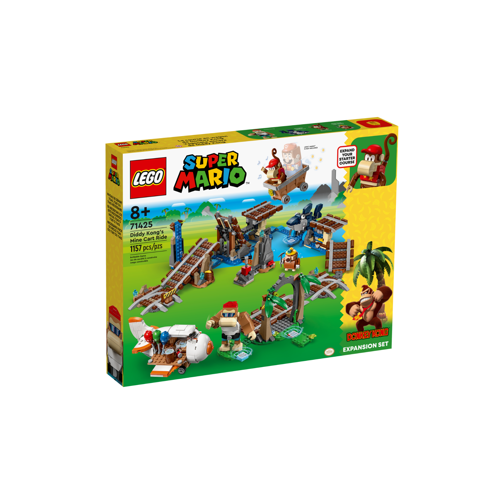 Lego 71425 Set de Expansion Vagoneta minera de Diddy Kong