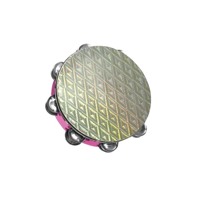 Pandero Eclipse de Madera 8" Rosa Holograma