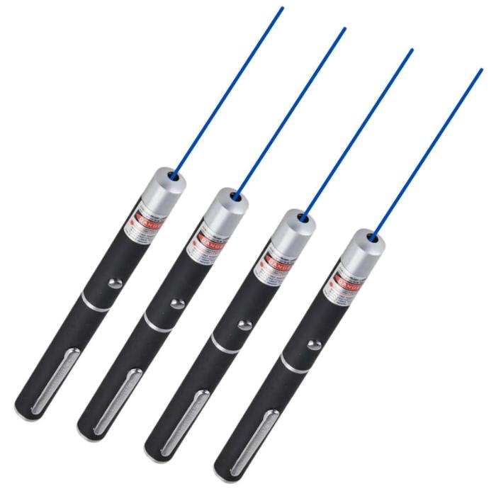 Apuntadores para Presentaciones MXRLB-004-4 4 pzas Láser de Luz Azul ...