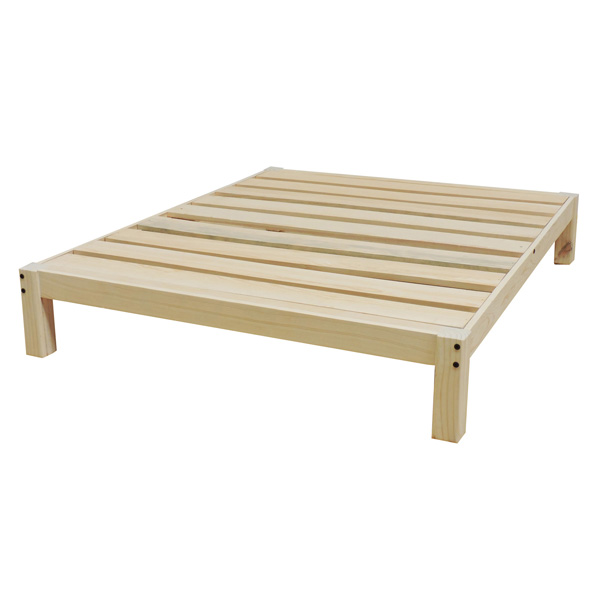 Base Para Cama Queen Size Tradicional Desarmable Sin Pintar