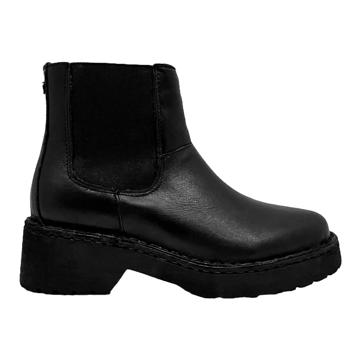 Botines Negros Botas Urbanas Mujer Lobo Solo Piel Ligeras