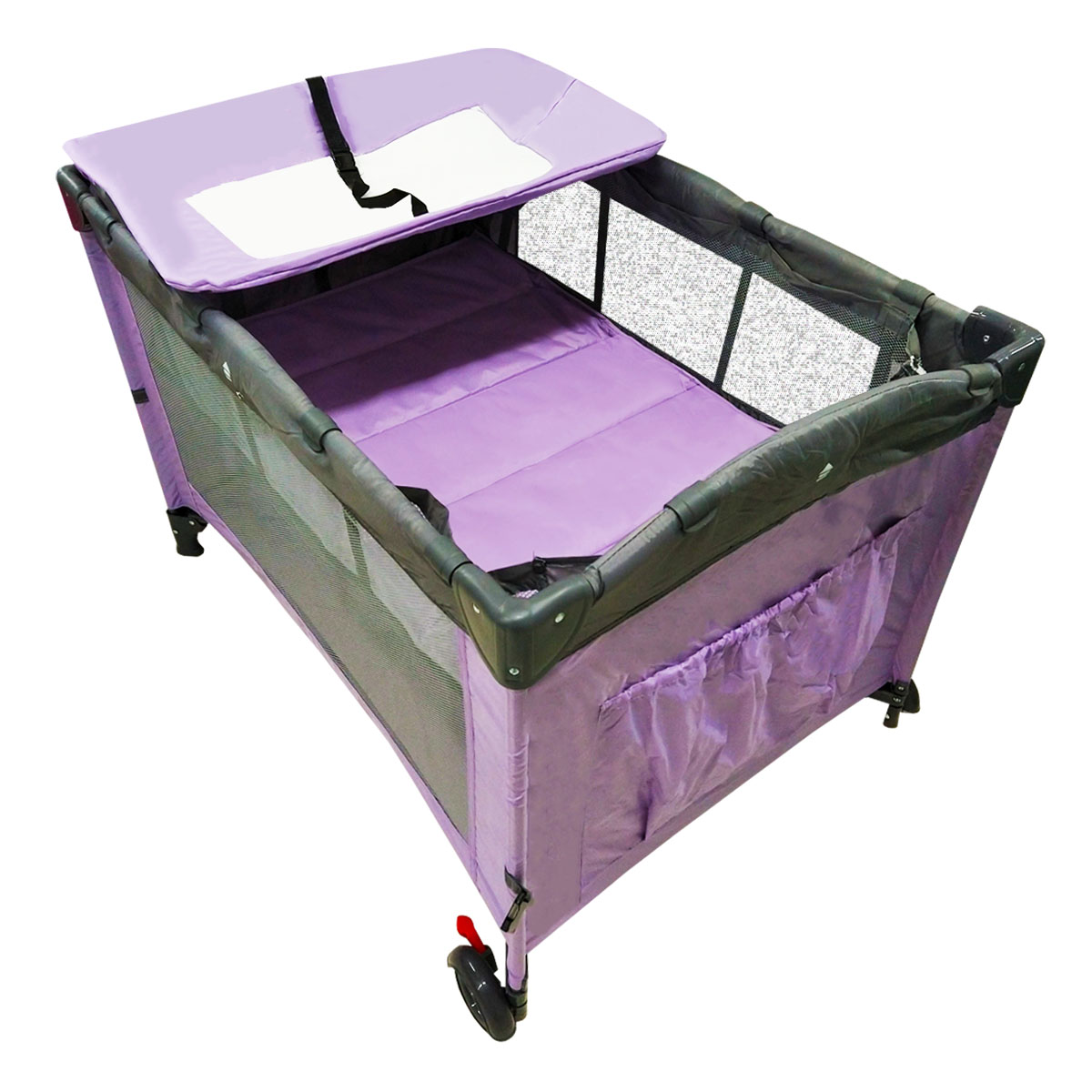 Cuna Corral Prinsel Mecedora Colecho Girl Lila Morado