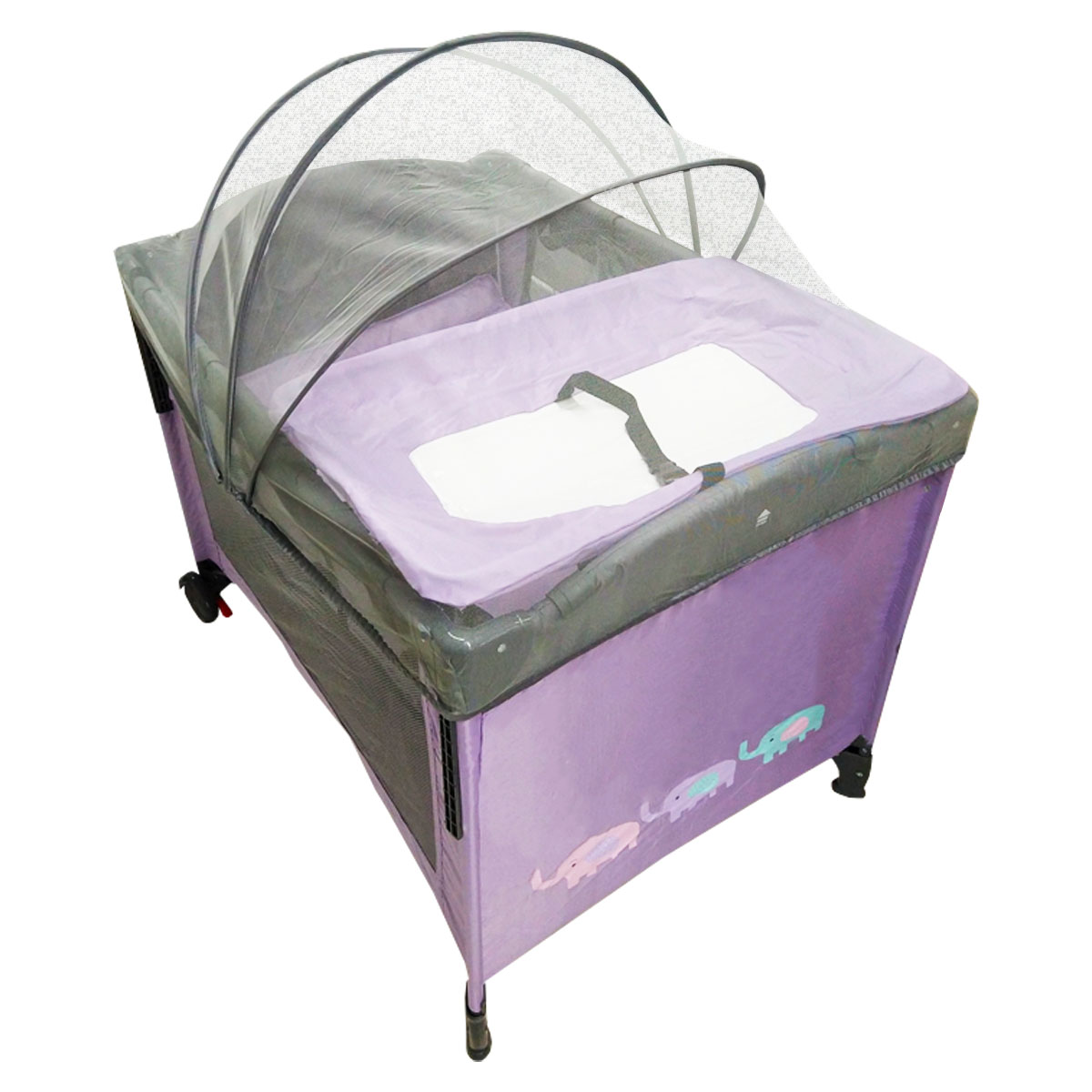 Cuna Corral Prinsel Mecedora Colecho Girl Lila Morado