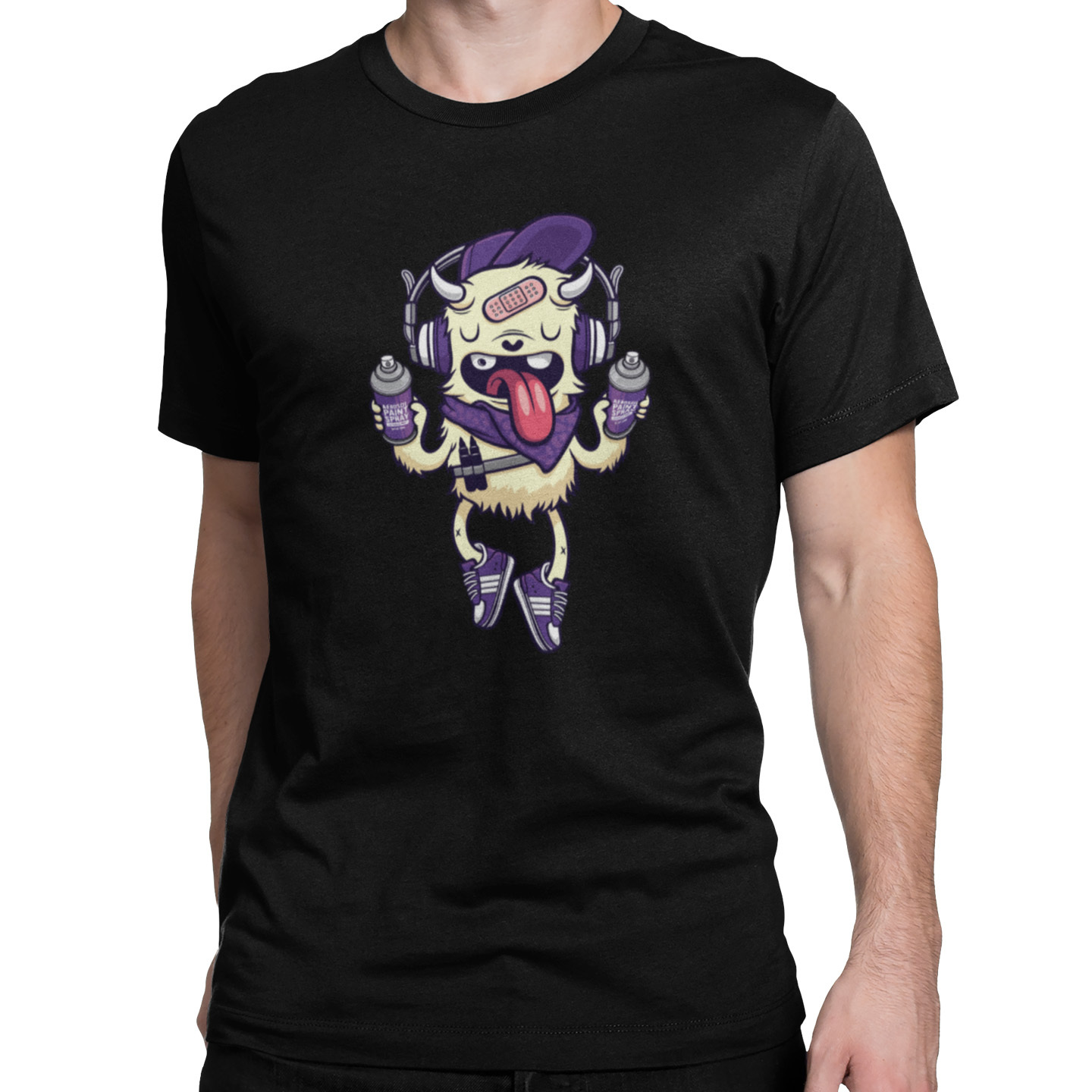 Playera Caballero y Dama Monstruo Cool Audífonos