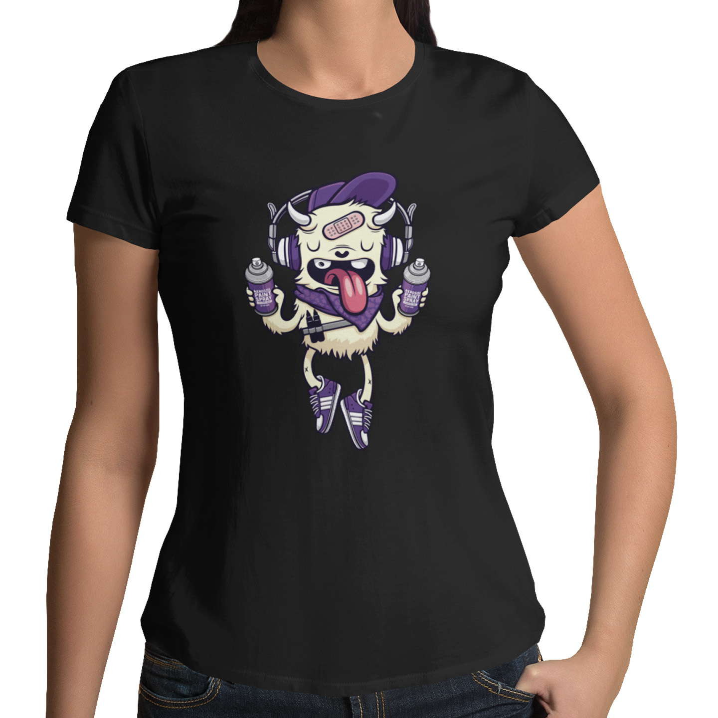 Playera Caballero y Dama Monstruo Cool Audífonos