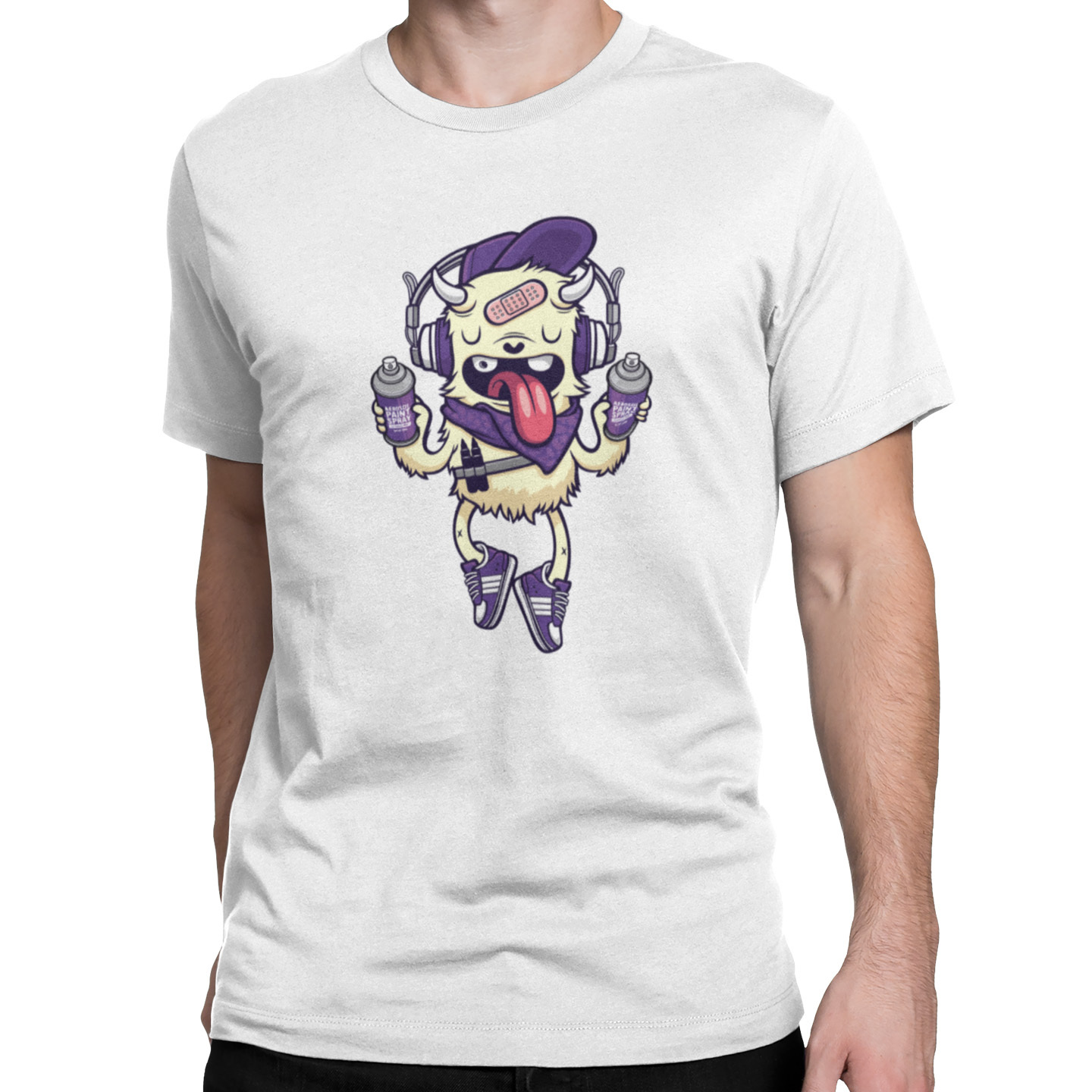 Playera Caballero y Dama Monstruo Cool Audífonos
