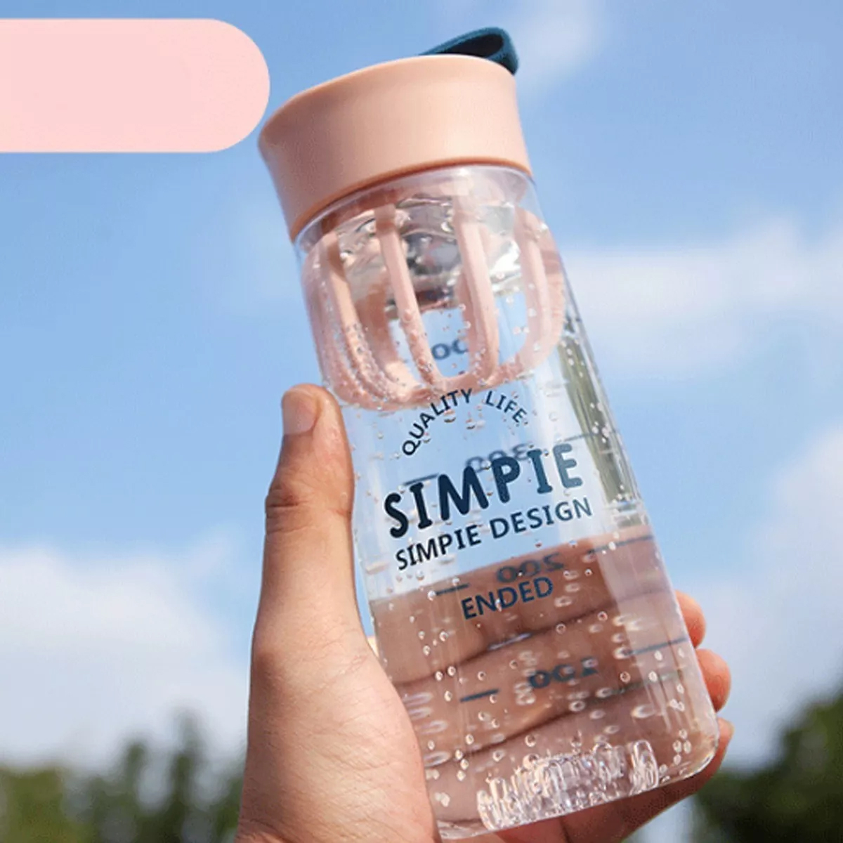 Termo Multifuncional Con Difusor Té Plástico Transparente