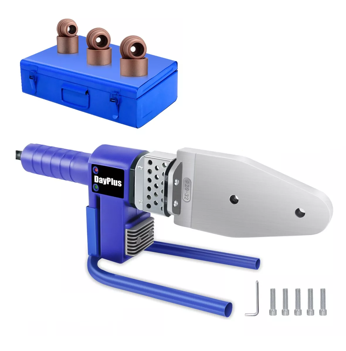 Termofusor 600w Termofusora, 3 Jgo De Dados 1/2 , 3/4 Y 1 Azul