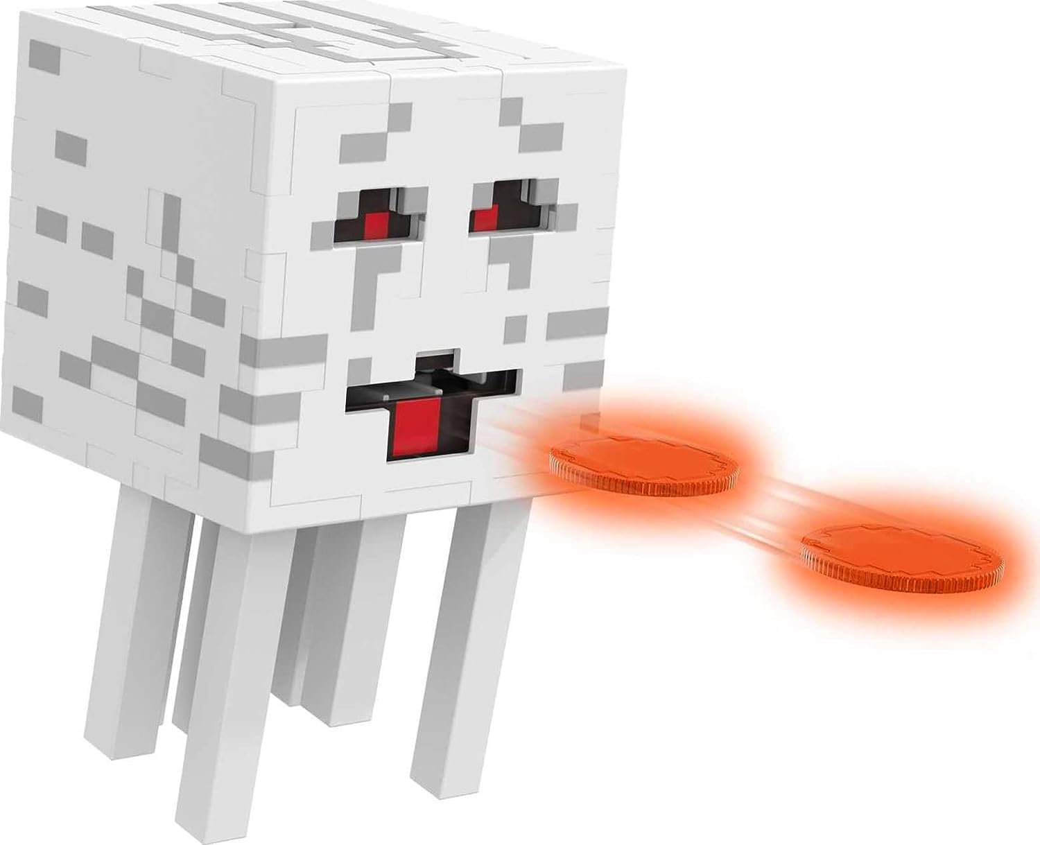 Minecraft Figura De Acción Ghast Con Bolas De Fuego