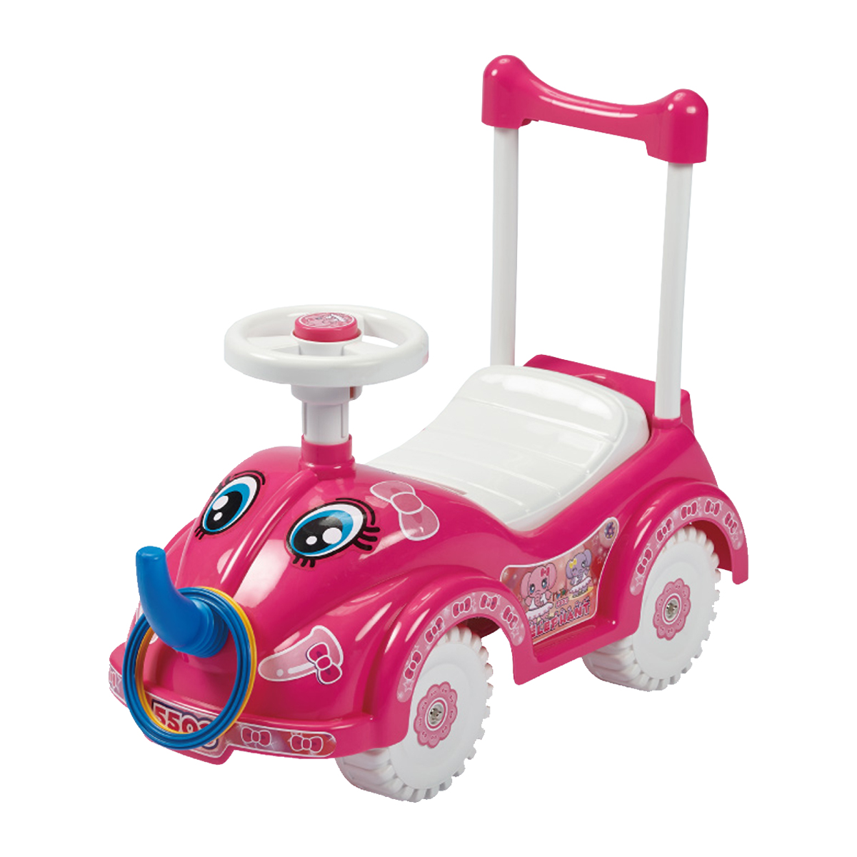 Carrito Montable MyToy 5503 Elefante Rosa