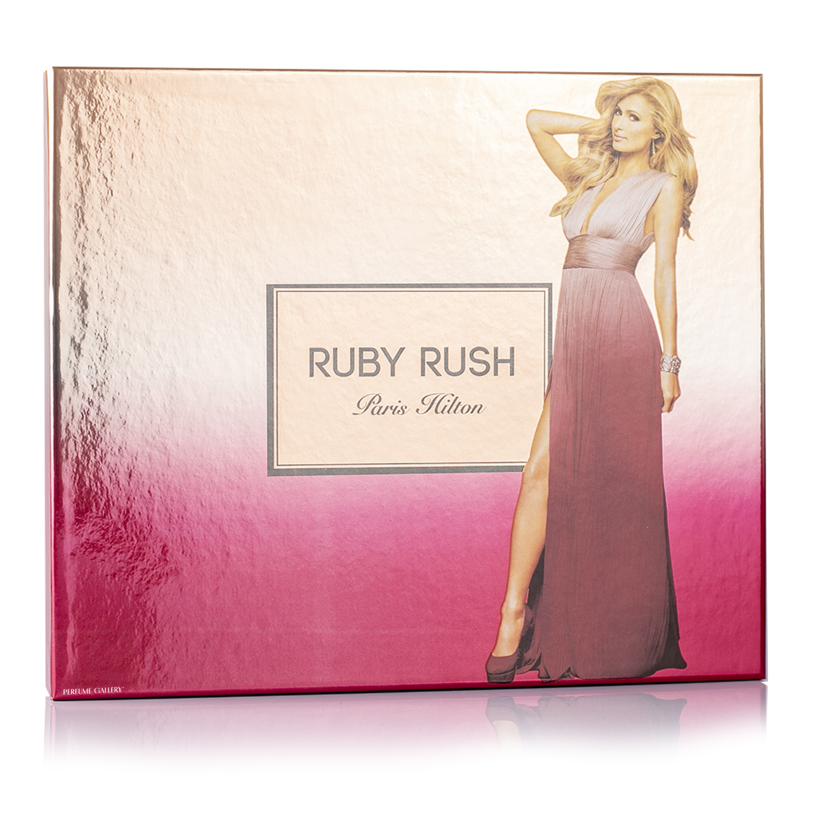 Set Paris Hilton Ruby Rush EDP 100ml + Perfumero + Cartera
