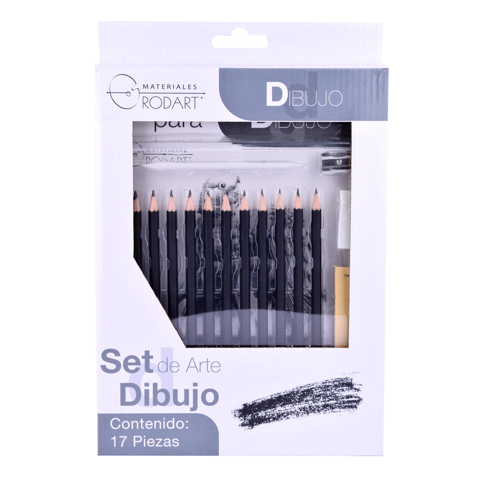 SET DE ARTE DIBUJO RODART 17 PIEZAS