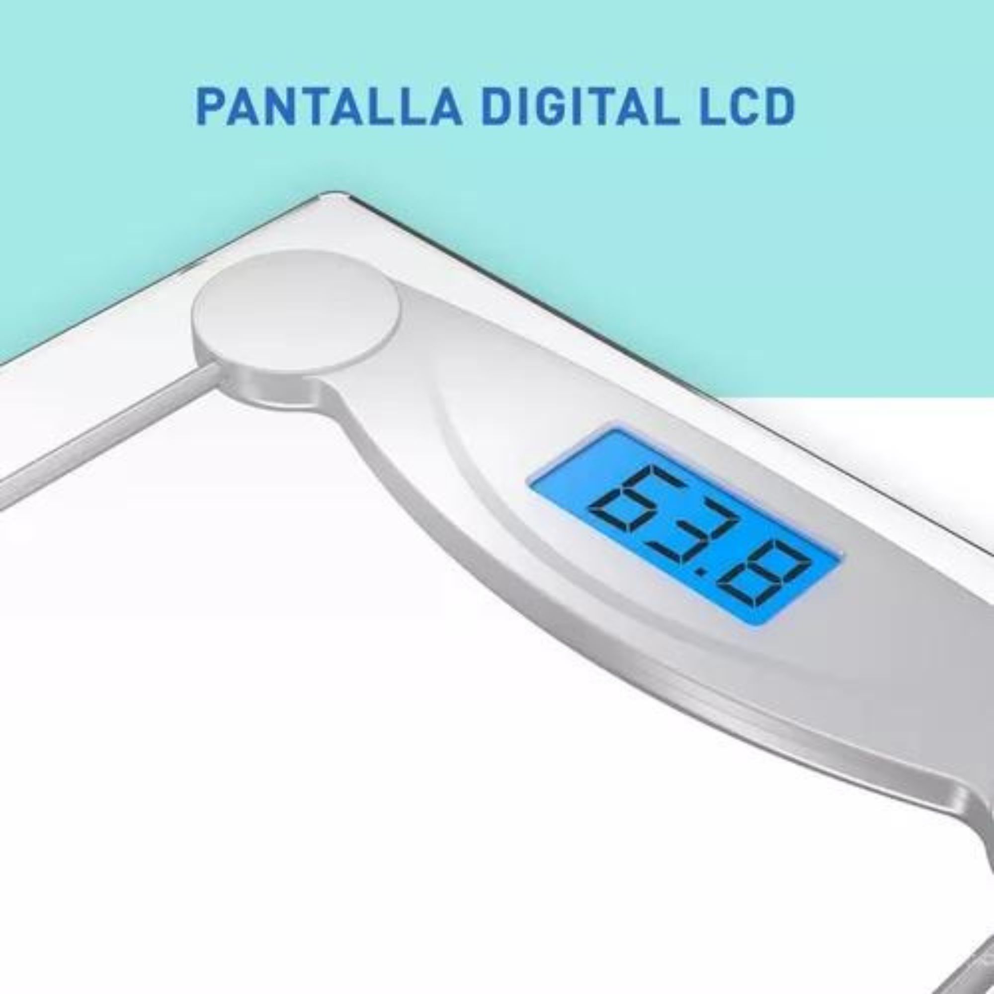 Bascula Corporal Digital Hasta 180kg Vidrio Templado Human
