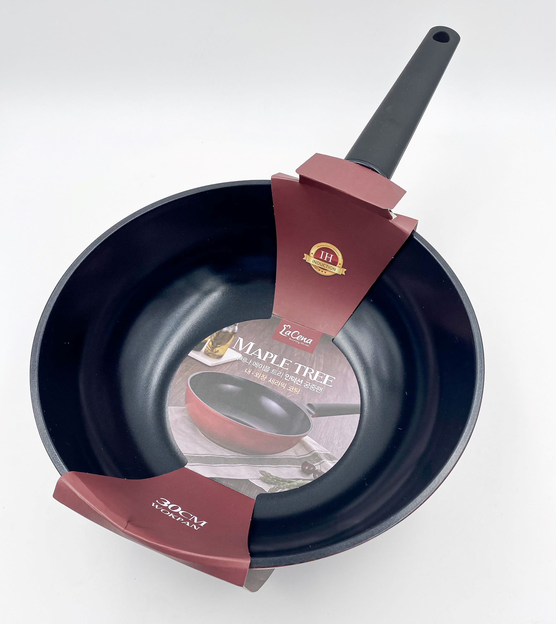 Sartén Wok Diamante Maple IH Rojo 30cm