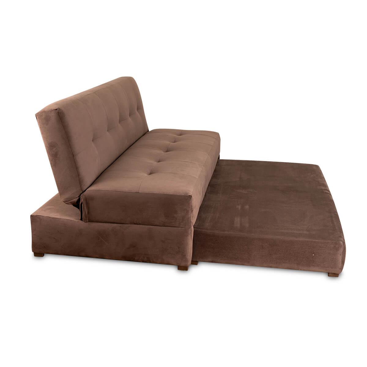 Sofa cama reclinable Modelo Mateo color Cafe para dos personas incluye ...
