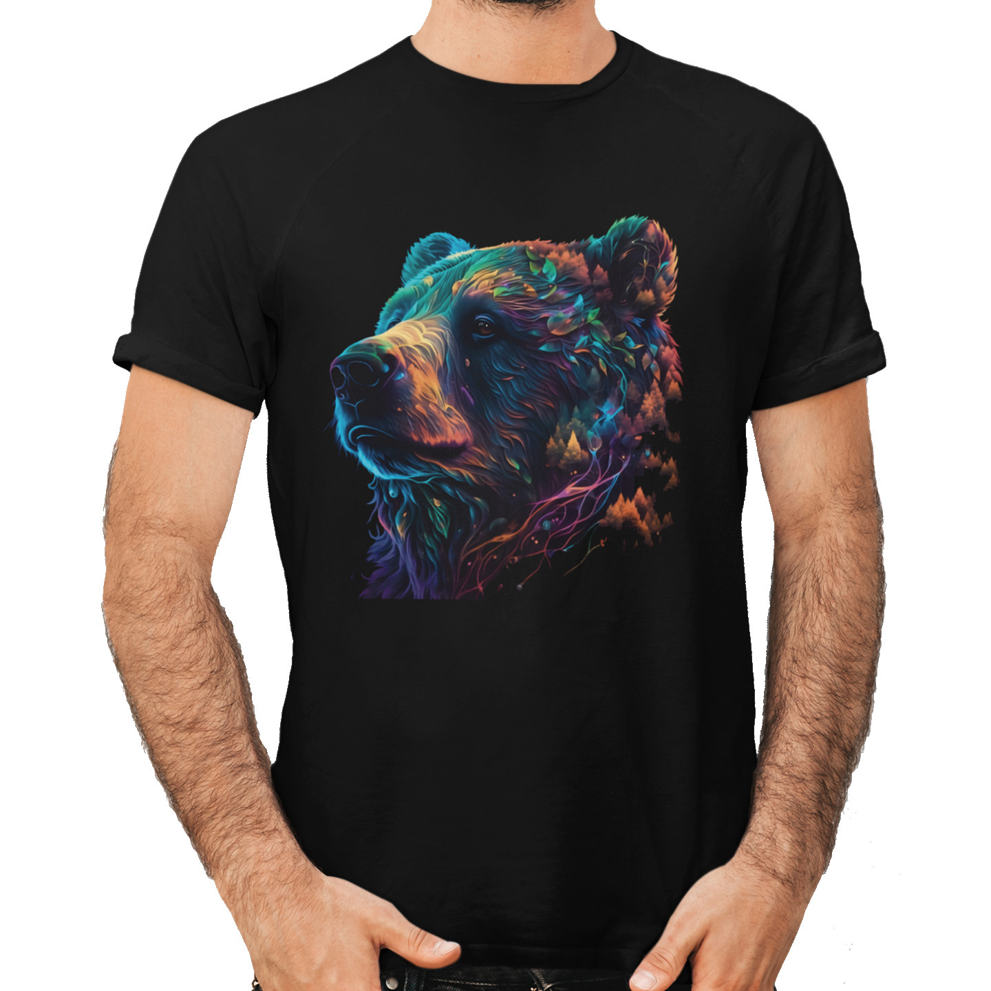 Playera Caballero y Dama Oso Animales Colores