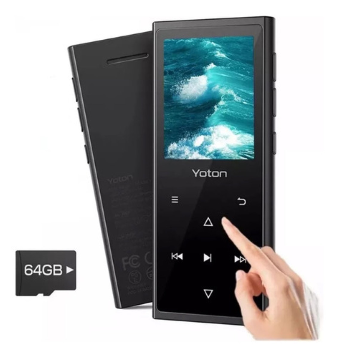 Reproductor Mp3 Bluetooth Pantalla Táctil Con Bocina Y 80gb Negro