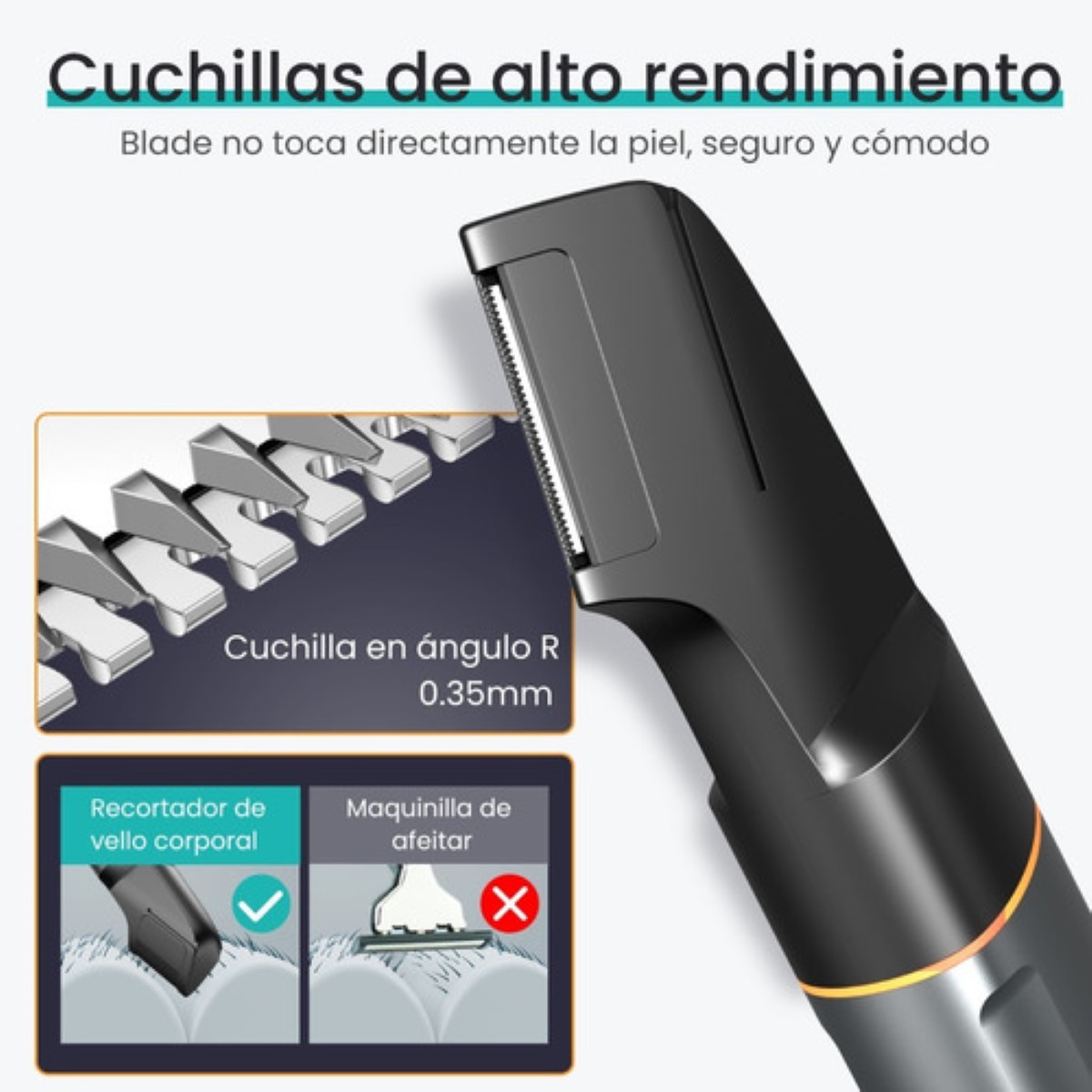 Rasuradora Eléctrica Recortadora De Barba Y Precisión 3 En 1