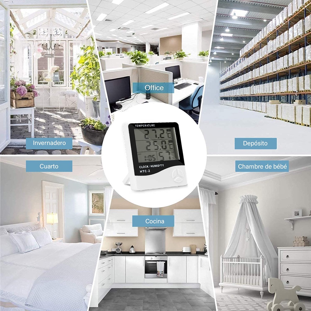 Termometro Monitor de temperatura interior y exterior higrometro