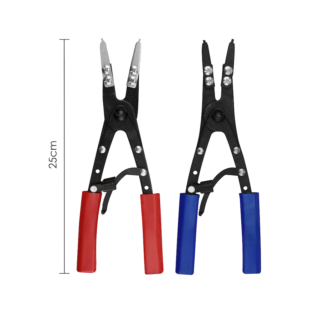 3 Kits Pinzas para anillos Acero al carbón de 25 Centímetros apertura ...
