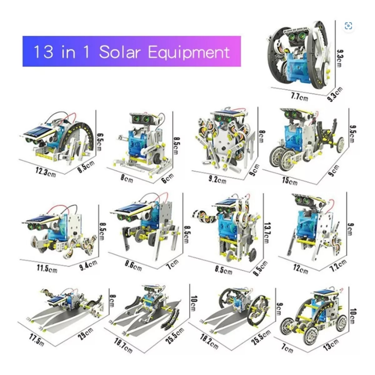 Kit De Robot Solar Didáctico De Juguete Para Niños