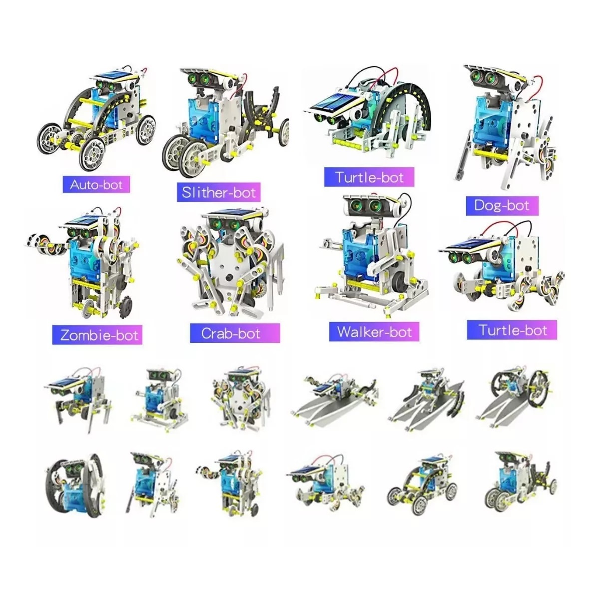 Kit De Robot Solar Didáctico De Juguete Para Niños