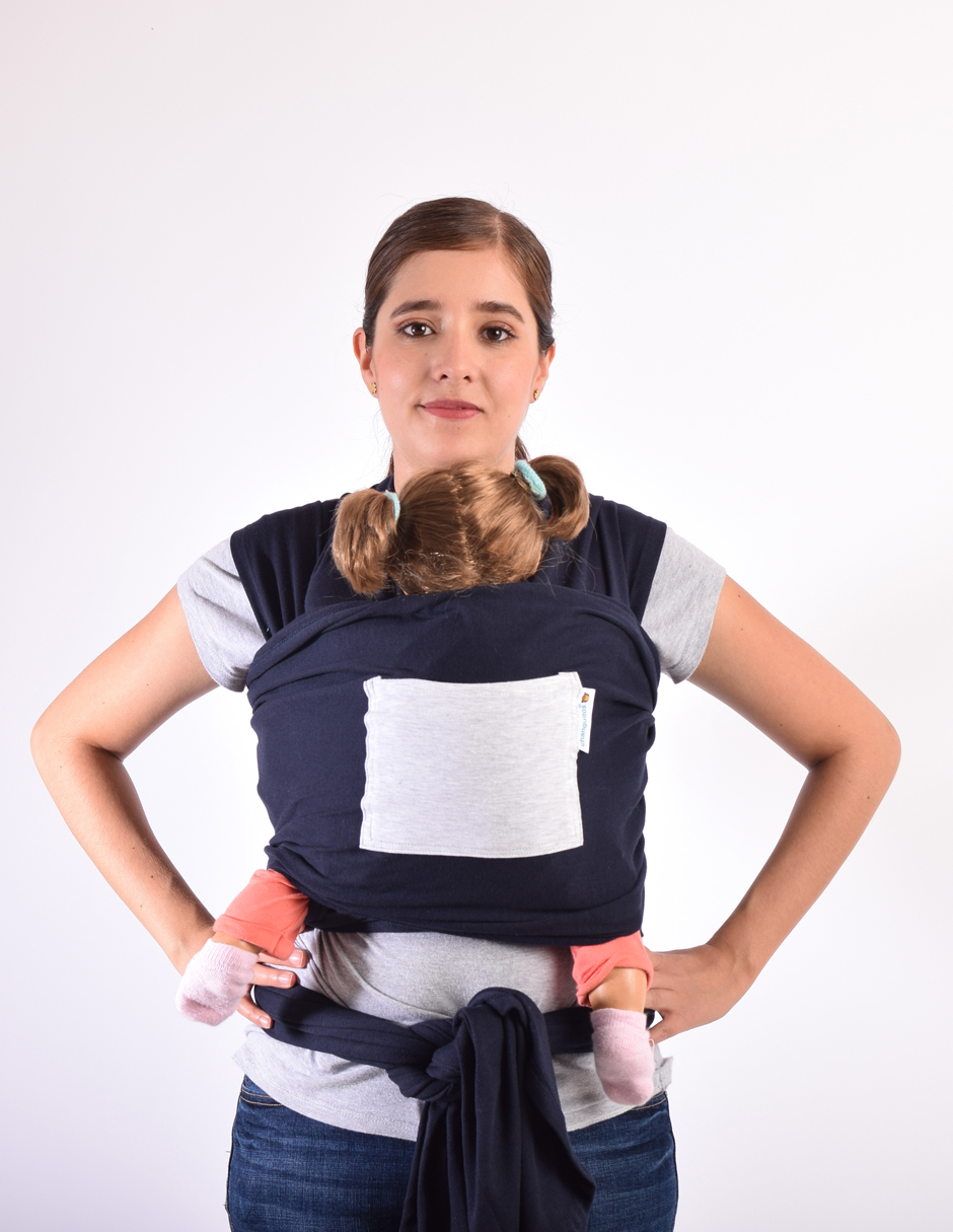 Rebozo Fular Semielástico Changuitos Portabebé 10 Colores Color Azul Marino