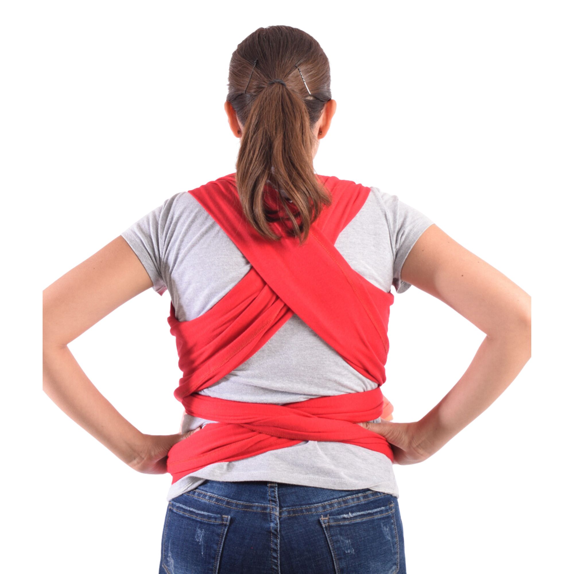 Rebozo Fular Semielástico Changuitos Portabebé 10 Colores Color Rojo