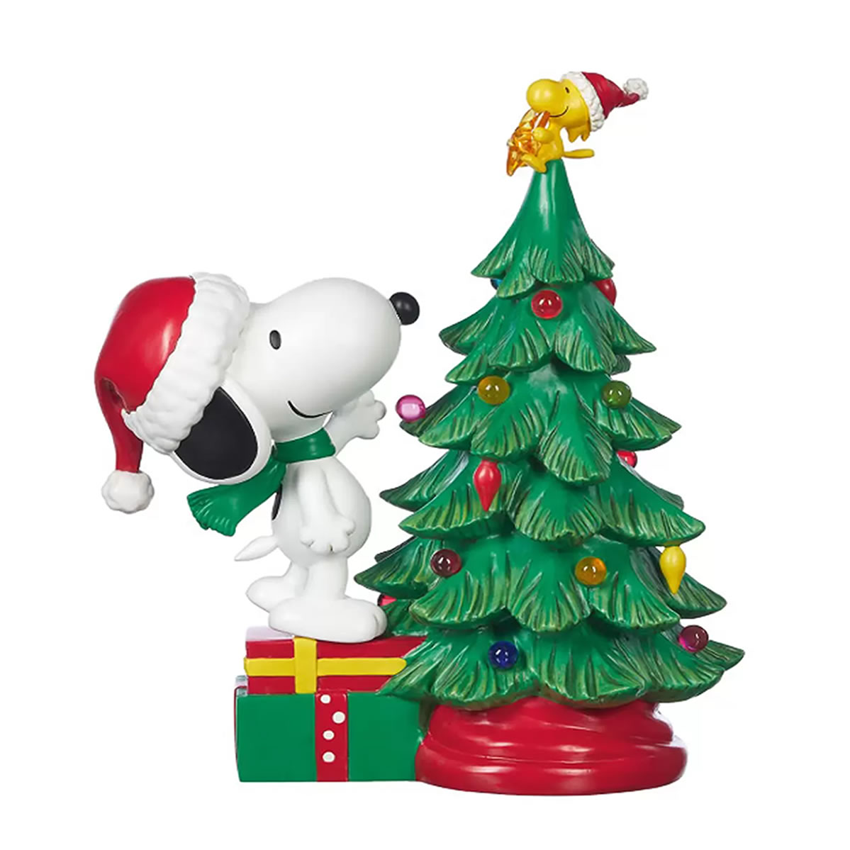 Árbol Navideño de Snoopy y Woodstock Festivos con luces LED